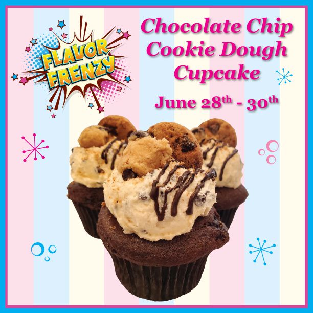 Chocolate Chip Cookie Dough Flavor Frenzy - Cupcake Charlie's